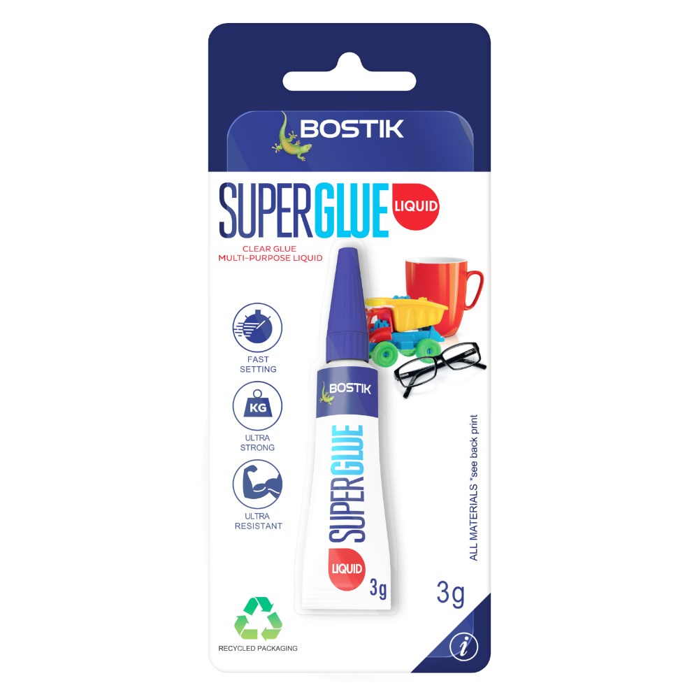 Tapes Adhesives Bostik Super Glue Industrial Strength 3mL Your Home for Office Supplies Stationery in Australia Office Choice