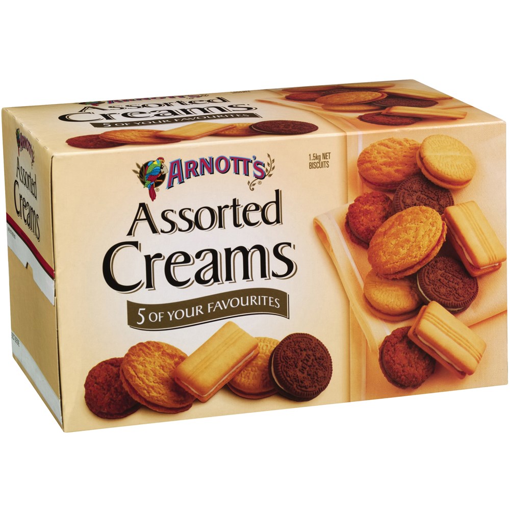 Arnott's Assorted Cream Biscuits 3kg Bulk Pack - Your Home for Office ...