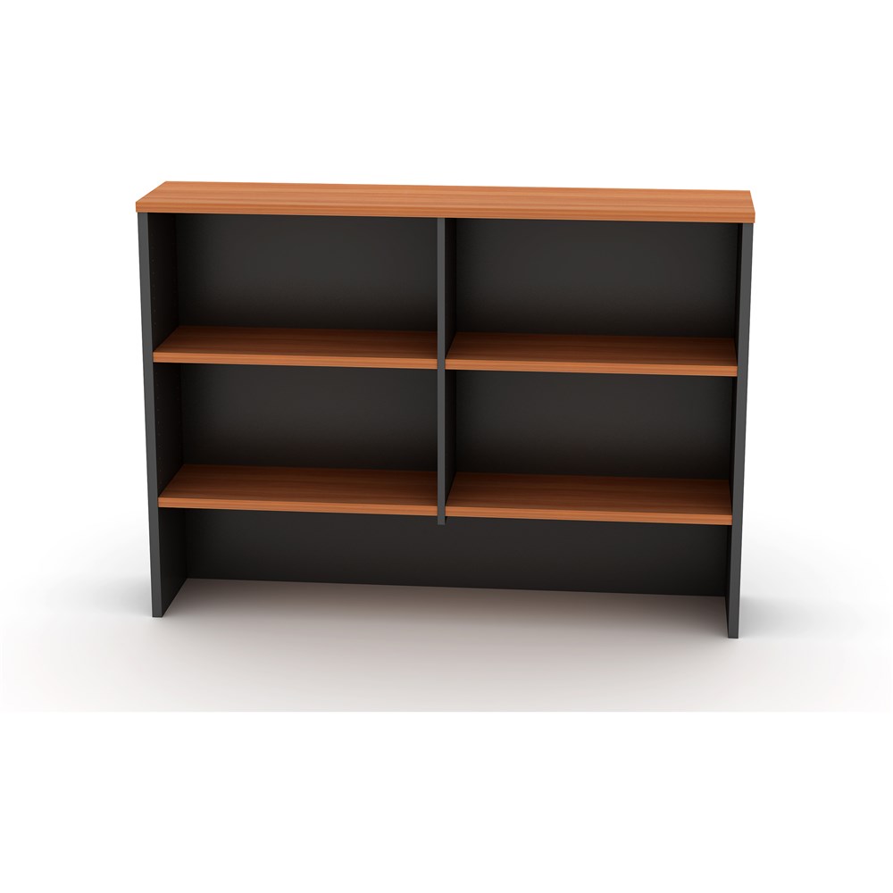 OM Overhead Hutch 1200W x 325D x 1080mmH Cherry And Charcoal - Your ...