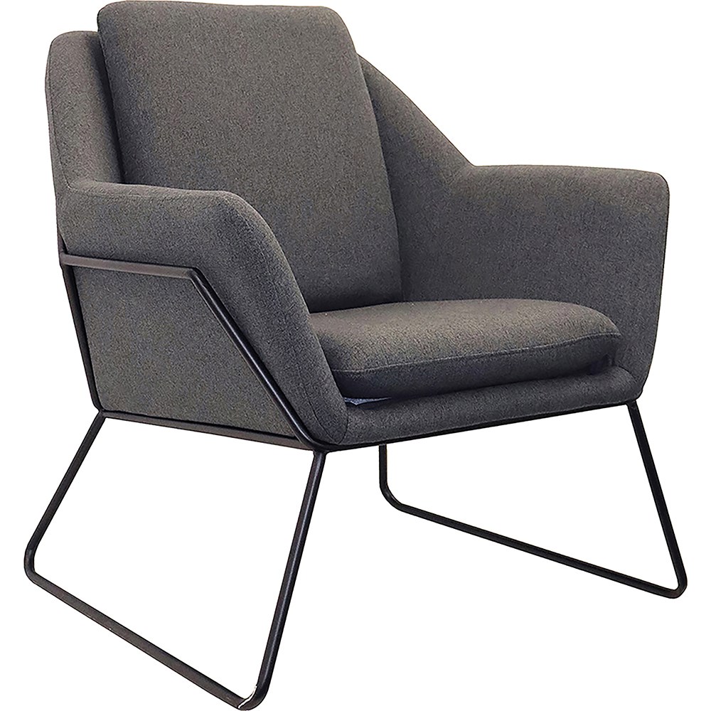 Rapidline Cardinal Lounge Chair 1 Seater 755W x 800D x 870mmH Charcoal ...