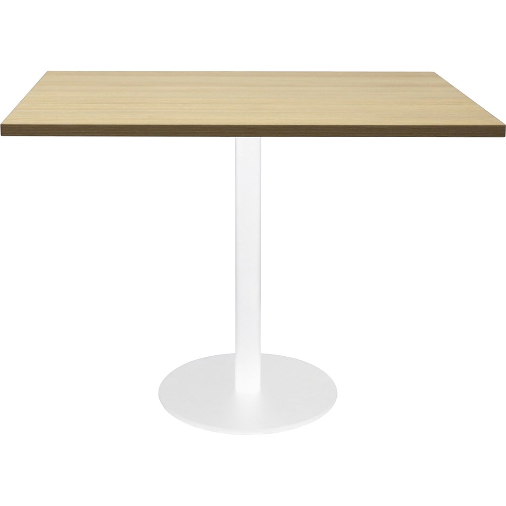Rapidline Estillo Disc Base Square Meeting Table 900W x 900D x 755mmH Oak / White - Your Home ...