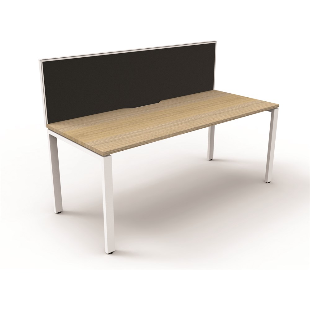 Rapidline Deluxe Infinity Desk Profile Leg One Sided + Screen 1800mmW ...