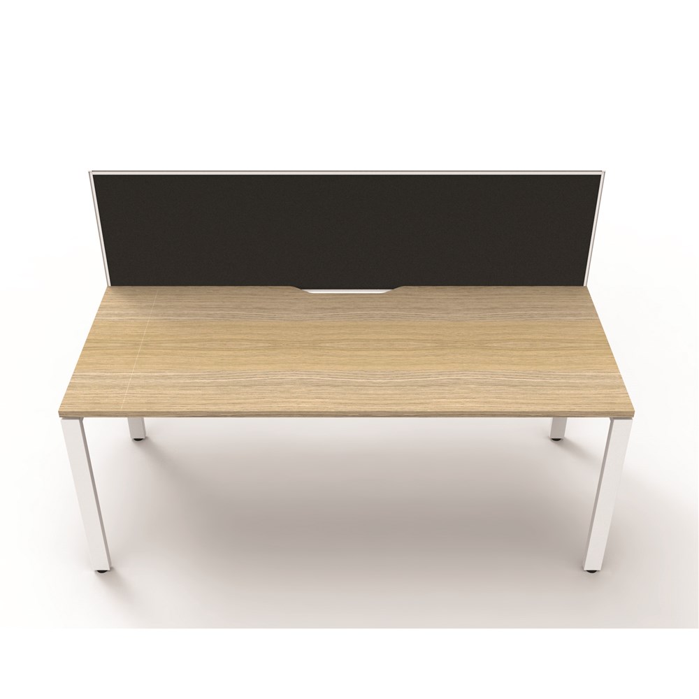 Rapidline Deluxe Infinity Desk Profile Leg One Sided + Screen 1800mmW ...