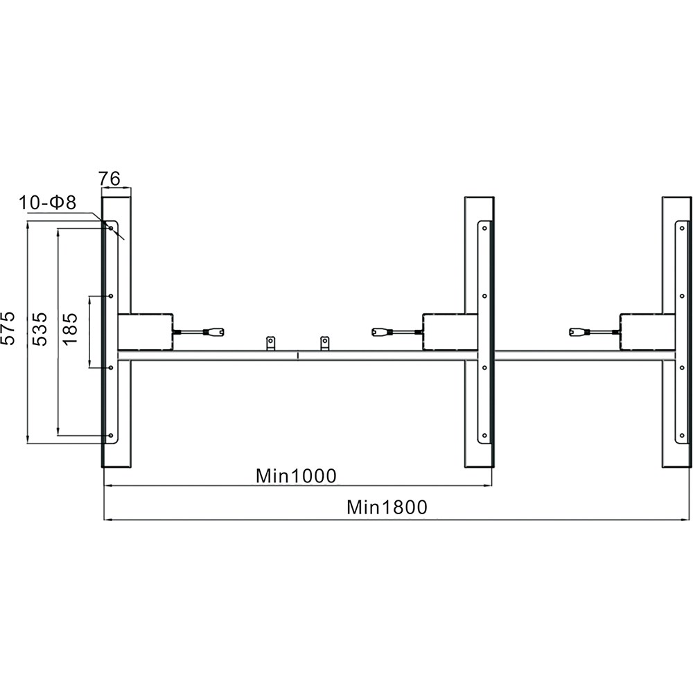 Infinity Electric Height Adjustable Desk 2 Stage Leg Frame Only White ...