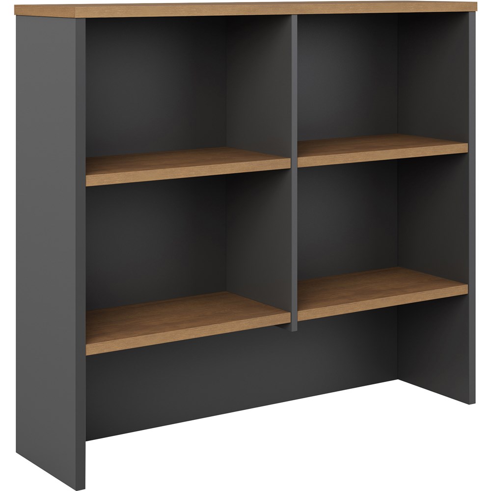 OM Premier Overhead Hutch 1500W x 325D x 1080mmH Regal Walnut And ...