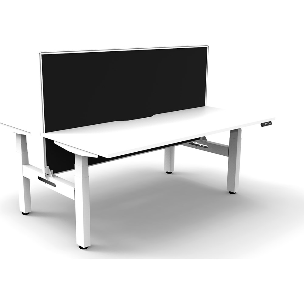 Rapidline Boost+ Back To Back Workstation + Screen 2 Person 1800mmW ...