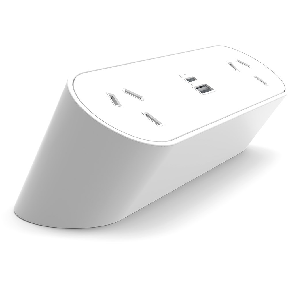 Rapidline Nova Trio Power Rail 2 GPO + 1 USB-A + 1 USB-C White - Your ...