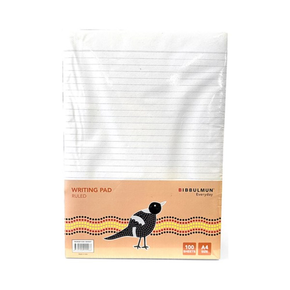 Bibbulmun Writing Pad A4 100 Leaf Ruled White - Your Home for Office ...