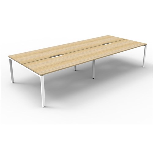 Rapidline Deluxe Infinity Desk Profile Leg Double Sided 4 Person ...