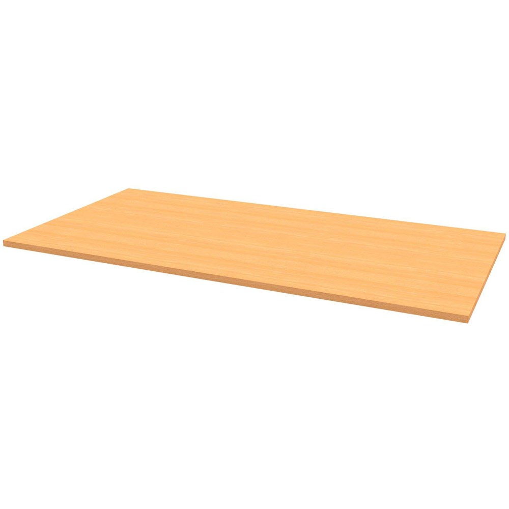 Rapidline Rectangle Table Top Only 1200W x 600D x 25mmH Beech - Your ...