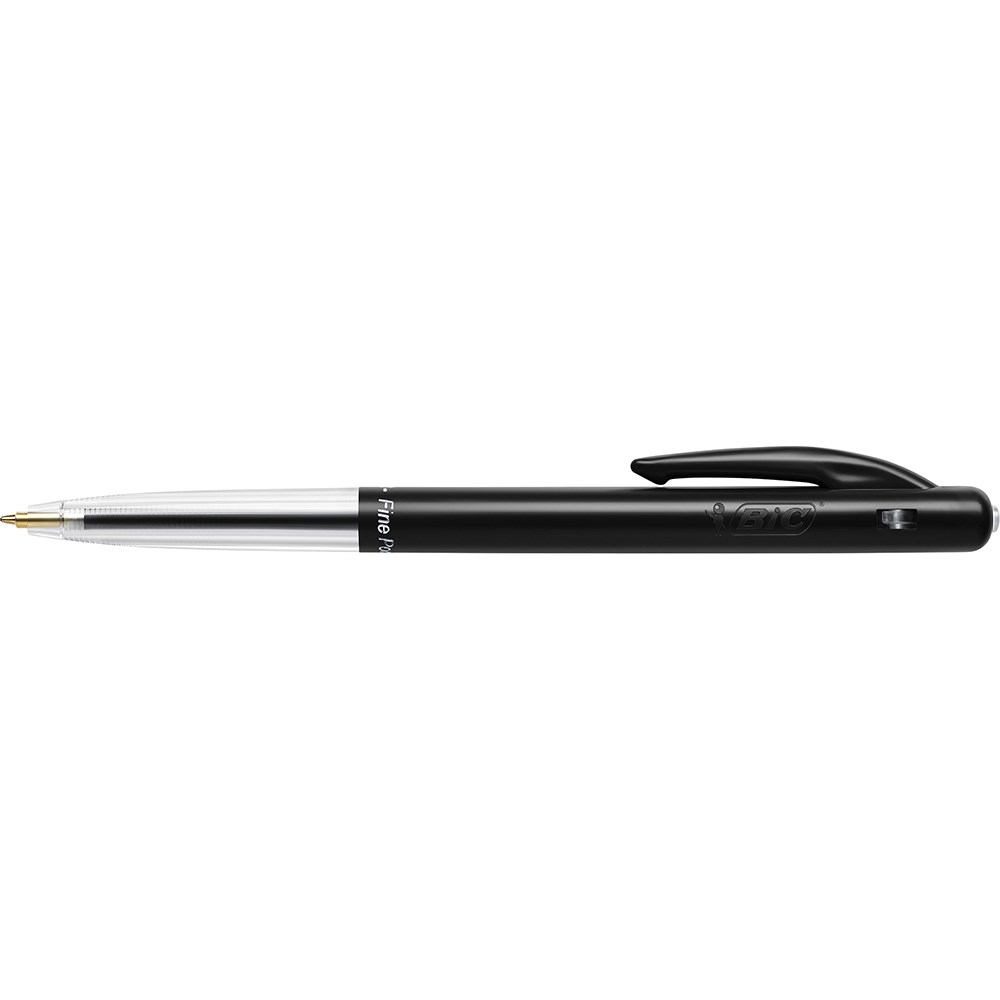 Bic Clic M10 Xtra Life Ballpoint Pen Retractable Medium 1mm Black Pack of 10 - Your Home for ...